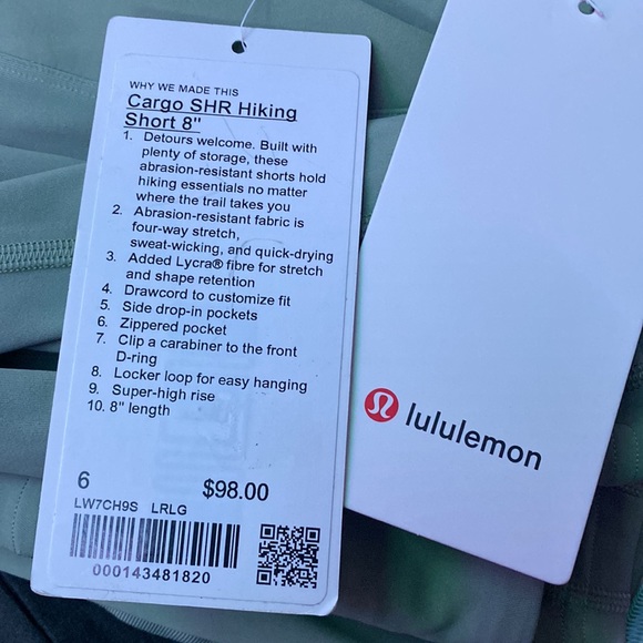 lululemon athletica | Shorts | Lululemon Cargo Shr Hiking Shorts 8 Size ...